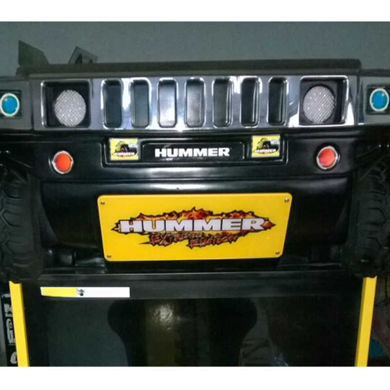 Hummer racing arcade machine controls detail