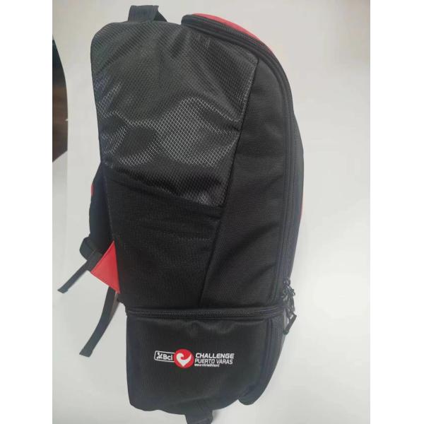 Quality Detachable Bike Helmet Backpack Bag Red With Dry / Wet Separation for sale