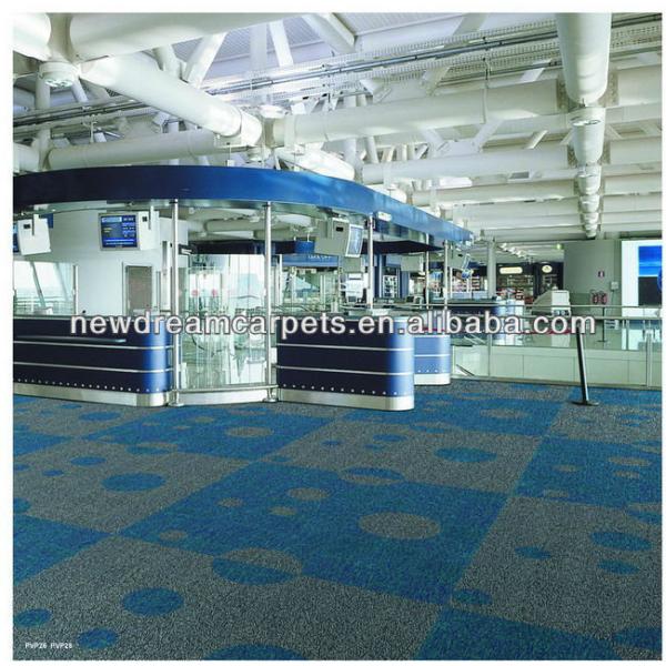 Quality 100 by 100 Size Loop Pile Office Fireproof Carpet Tile for Canton Carpet for sale