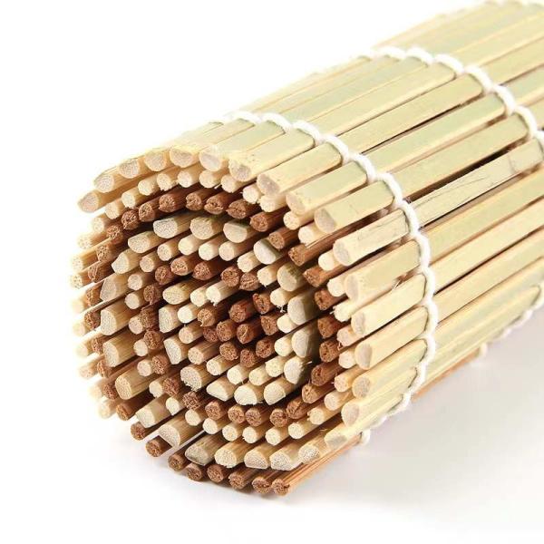 Quality Natural Color Bamboo Sushi Rolling Mat 24cmx24cm / 27cmx27cm for sale