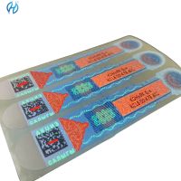 Quality Roll/Sheet Packing Holographic Security Stickers - Customization Available for sale