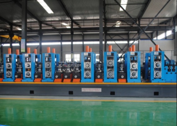 Quality Blue Colour High Precision Erw Pipe Mill Machine For Round Pipe for sale