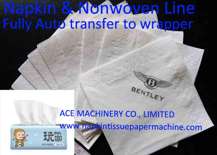 Full Automatic Napkin Production Line For Lunch Napkin