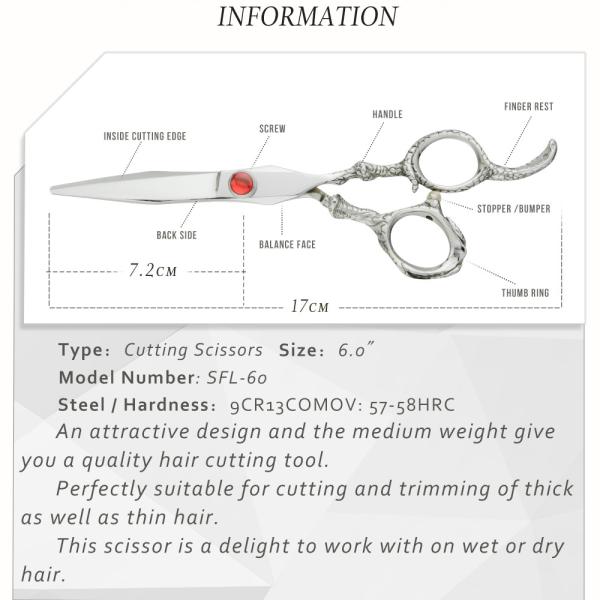 Quality Precise Special Hairdressing Scissors Colouful UFO Screw Excellent Stability for sale