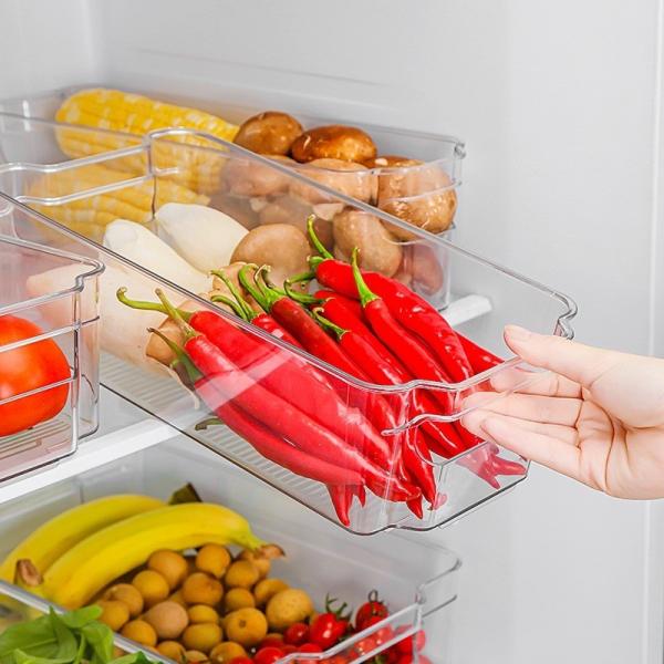 Quality Food Storage Package Square Plastic Kitchen Container for Fridge Drawer for sale