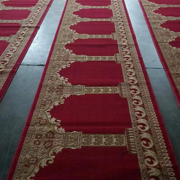Quality Soft Mosque Wall to Wall Carpet with Medium Pile Height and Extensive Color for sale