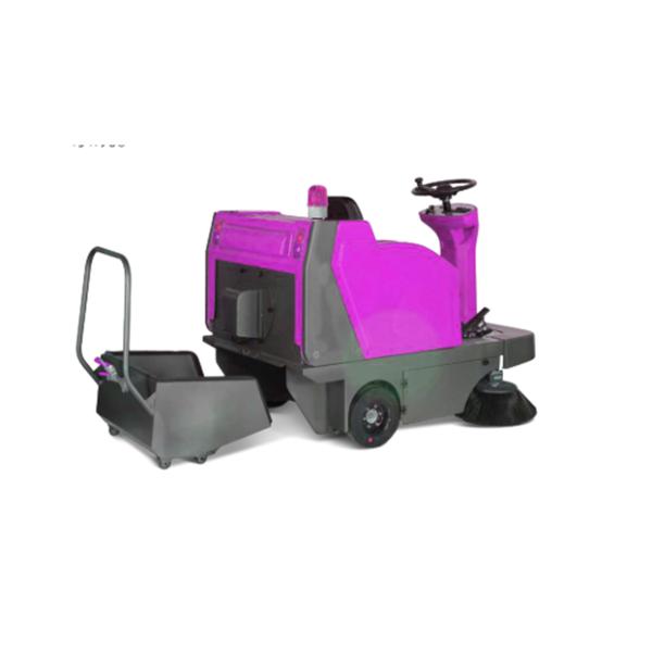 Quality Airport Wharf Mechanical 80L Dustbin Floor Sweeper for sale
