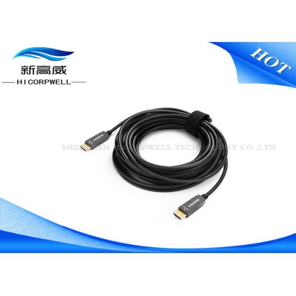 Quality High Definition Multimedia Interface Fiber Optic Hdmi Cable , OD 3.0mm * 5.0mm Long Hdmi Cable for sale