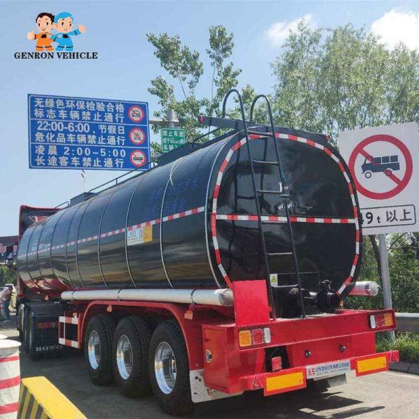 Quality Mechanical Suspension 3 Axles 40T Asphalt  Tanker Trailer for sale