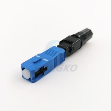 Quality SC UPC Fiber Optic Fast Connector For FTTH Drop Cable Field Termination for sale
