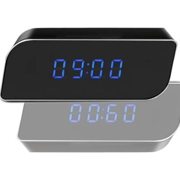 Quality Plastic Alarm Clock Secret Camera 1080P Wireless WIFI Clock Spy Camera for sale