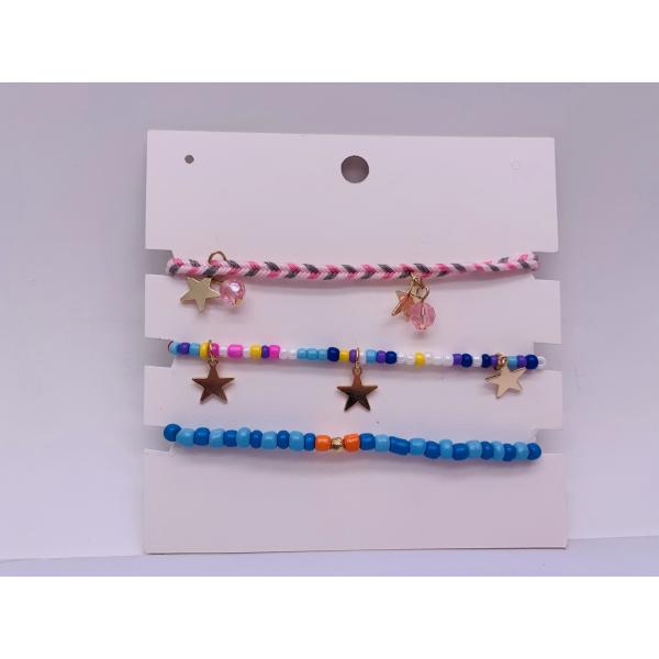 Quality Multiple Beaded Ladies Fashion Bracelets Multicolor Lightweight for sale