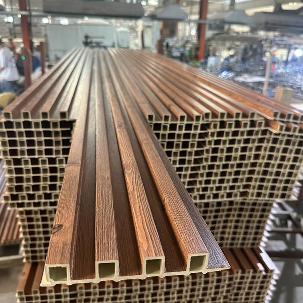 Quality Wood Plastic Composite Cladding Fluted Wall Board WPC Interior Wall Panel for sale