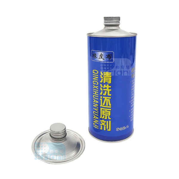Quality 1L Tin Cans Accessories Silver / Gold Color For Rectangular Cap for sale