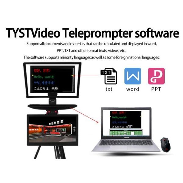 Quality TYSTVideo Professional Studio Dual Screen Teleprompter 22inch Private Mold for sale