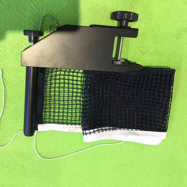Quality Custom Aluminum Retractable Ping Pong Net Set Black Eco Friendly for sale