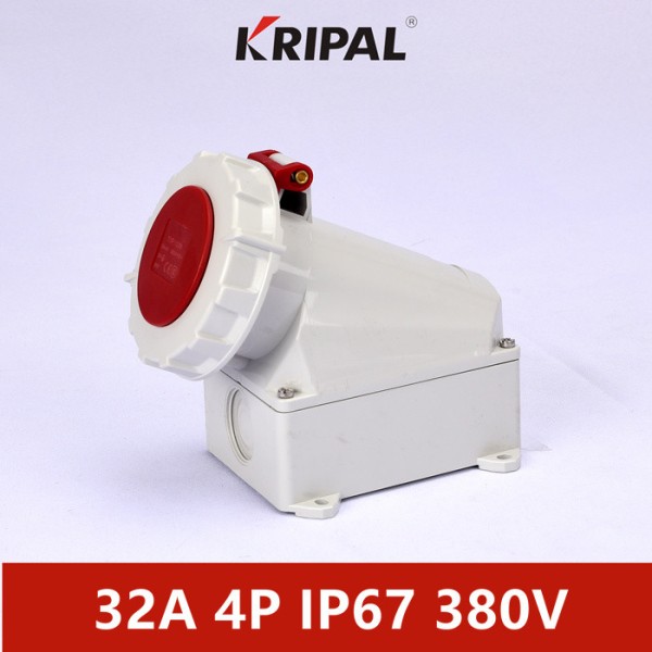 Quality Dampproof 3h IP67 32A 4 Pin Plug Socket For Refrigerated Container for sale