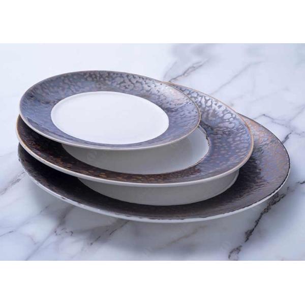 Quality SGS Restaurant 16pcs Copper Color Dinnerware Set For 4 for sale