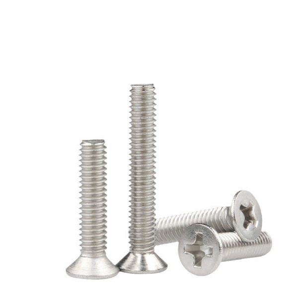 Quality KM nickel plated cross head flat head screw furniture screw cross groove countersunk head machine screw screw M2M3M4M5 for sale