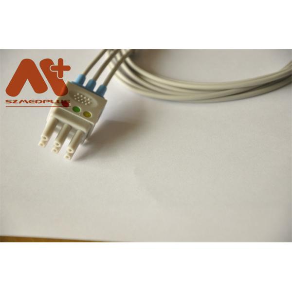 Quality Spacelabs Compatible 3 lead clip ECG Leadwire - 700-0006-01 for sale