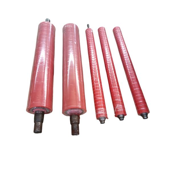 Quality Customized PU Coated Roller Industrial Polyurethane Rollers 95 A Shore Hardness for sale