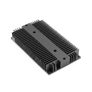 Quality Black Skived Fin Heat Sink 10-200mm Base for Electronic Cooling for sale