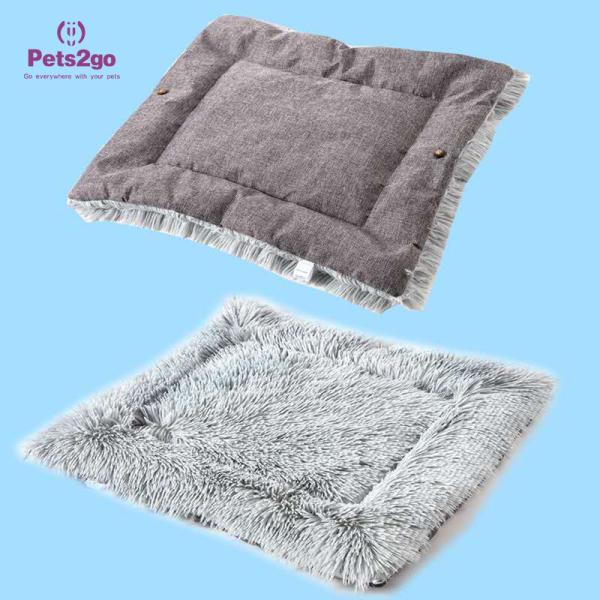 Quality Pets2go Comfortable 61X51cm Pet Linen Plush Mats for sale