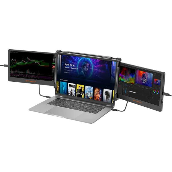 Quality LCD Triple Laptop Display Extender Portable Monitor Android Linux for sale