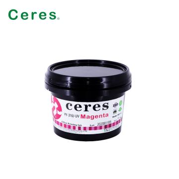 Quality Ceres Offset Uv Printing Ink CMYK Plastic PVC Fast Drying High Gloss for sale