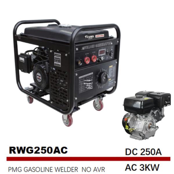 Quality 195FE 250A Arc Engine Driven Welders Petrol AC 3 kW Generator for sale