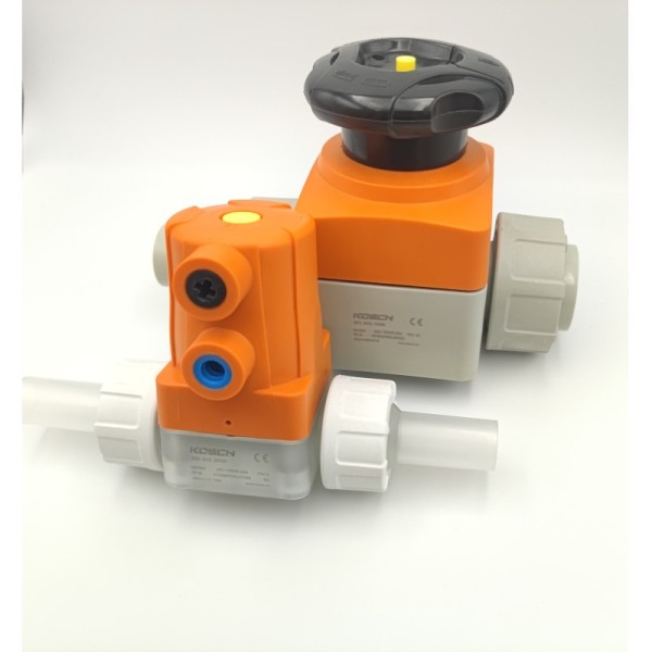 Quality Durable Plastic Diaphragm Valves UPVC True Union End Connection for sale