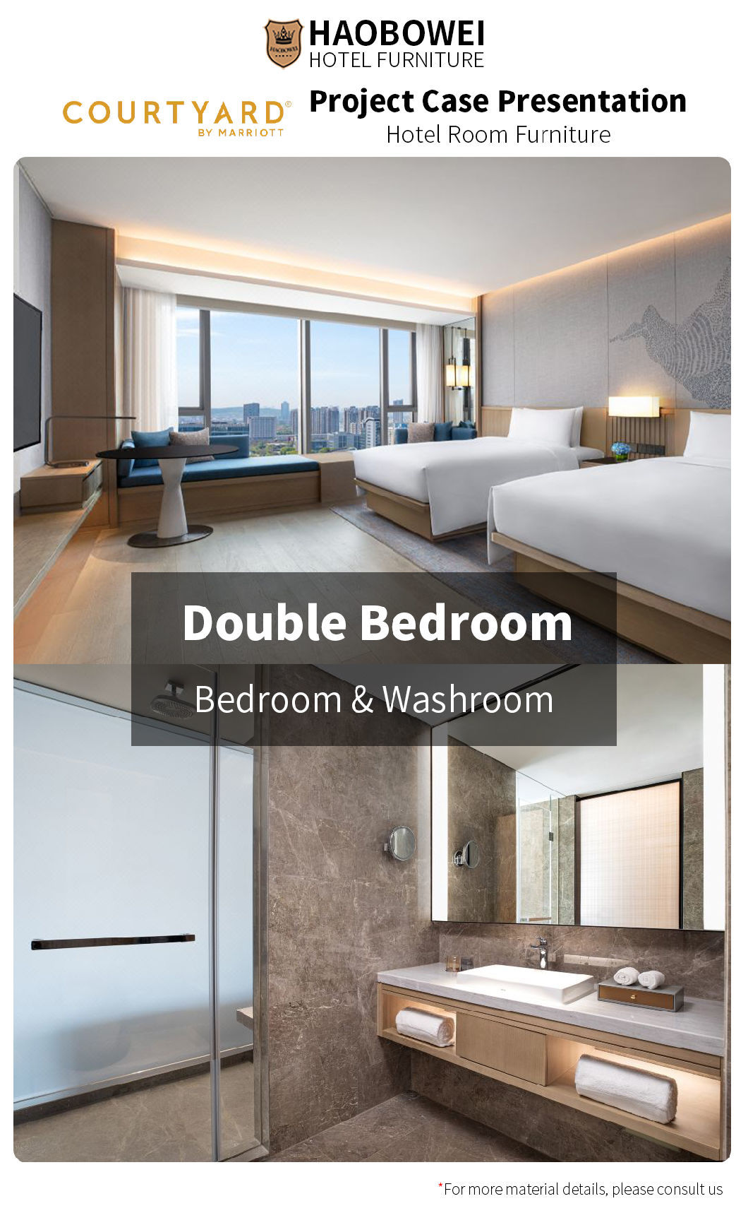 Furniture Foshan China Modern Luxury Standard King Size Bedroom Set Marriott Hotel