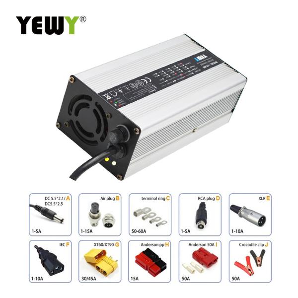Quality 6a 48v 5a Battery Charger Silver Electronic Power Charger LifePo4 for sale
