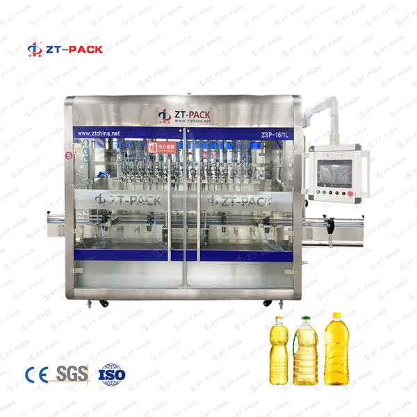 Quality Servo 500ml Edible Oil Filling Machine 6 Head High Viscosity Piston Filler for sale