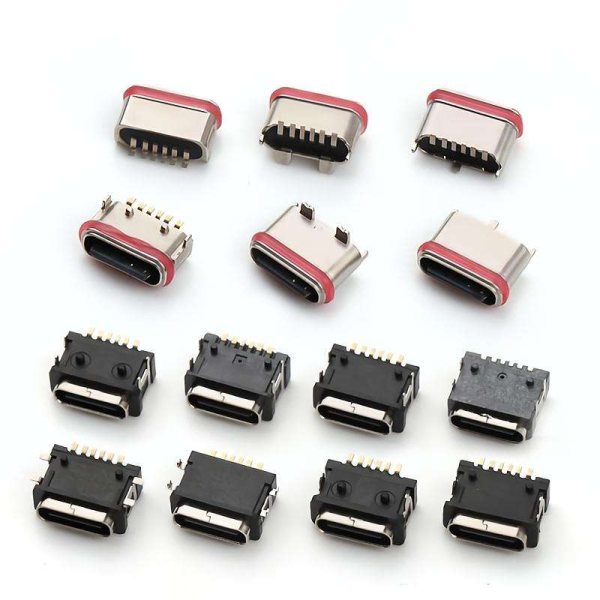 Quality IP67 Waterproof USB Connector 6pin horizontal surface mount USB Type C Female for sale