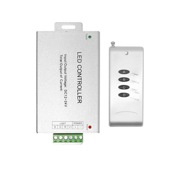 Quality RF 4 Key LED RGB Controller DC12V Wireless Remote Control For LED Strip Light for sale