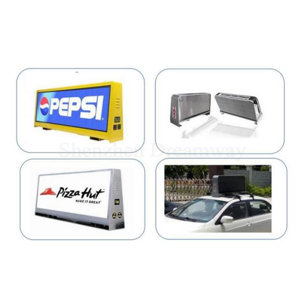Quality 4G Control Taxi LED Display SMD2727 5mm Pixel Pitch Panel With GPS Location for sale
