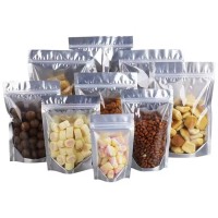 Quality Resealable Zipper Bag Aluminum Foil Food Packaging Ziplock Pouch Front for sale
