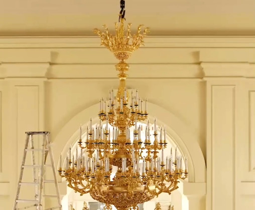 Quality European Style Candle Chandeliers Extra Large Crystal Chandeliers For High for sale