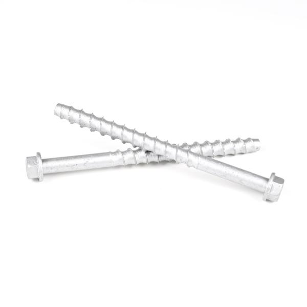 Quality M10 150mm Hex Flange Head Concrete Bolt Screws for Concrete Wall Customized Support for sale
