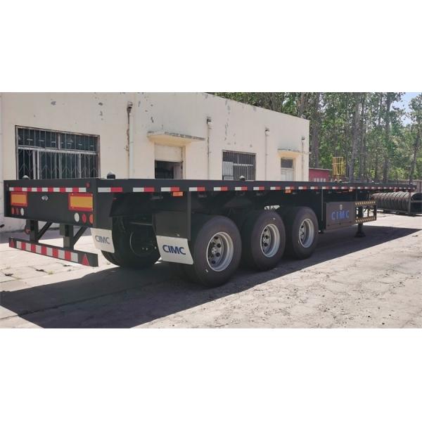 Quality CIMC Latest Design Flatbed Trailer for Efficiently Transporting for sale