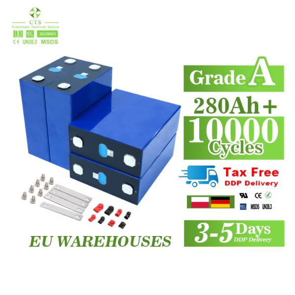 Quality CTS Prismatic LiFePO4 Battery Cell 6000 Cycles Nominal Capacity 100Ah 150Ah 200Ah 280Ah 340Ah for sale