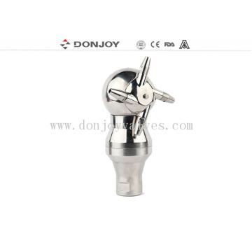 Quality 8MM Hygienic Sus316 Rotary Spray Ball 360° Jet Head for sale