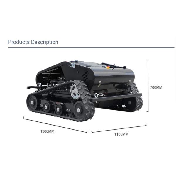 Quality 23hp Gasoline Engine Remote Control Lawn Mower Grass Cutter Power 1800W for sale