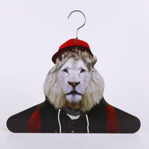 Quality Animal Design Paper Cardboard Hangers With Metal Hook For Garment Display for sale