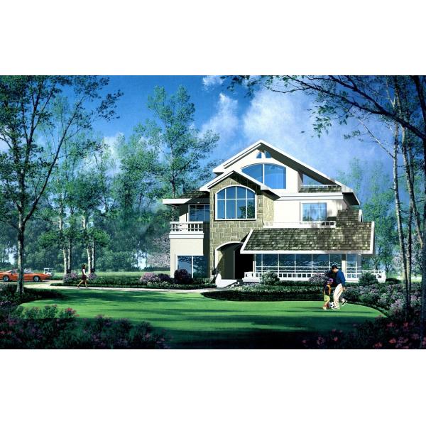 Quality House Prefabricated  , High Insulation Villa With PVC Sliding Windows for sale