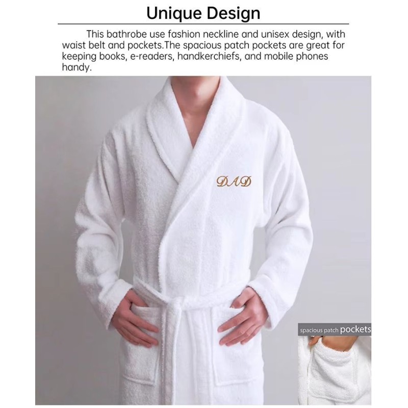 Factory Direct Sale Pure Cotton Hotel Bathrobe Terry Bathrobe Hotel Pajamas