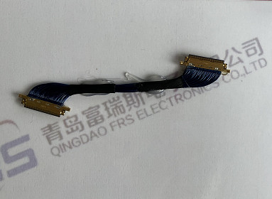 Quality 30 Pin 50 Pin Electrical Harness Assembly 0.4mm LVDS 40 Pin Cable Ultra Thin Black Jacket for sale