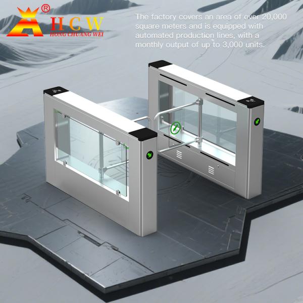 Quality RS232 Optical Swing Speed Gate Turnstile With Face Recognition for sale