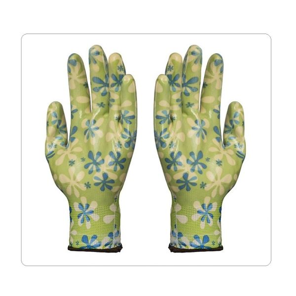 Quality Office General Work Transparent Nitrile Gloves With Seamless Polyester Liner for sale